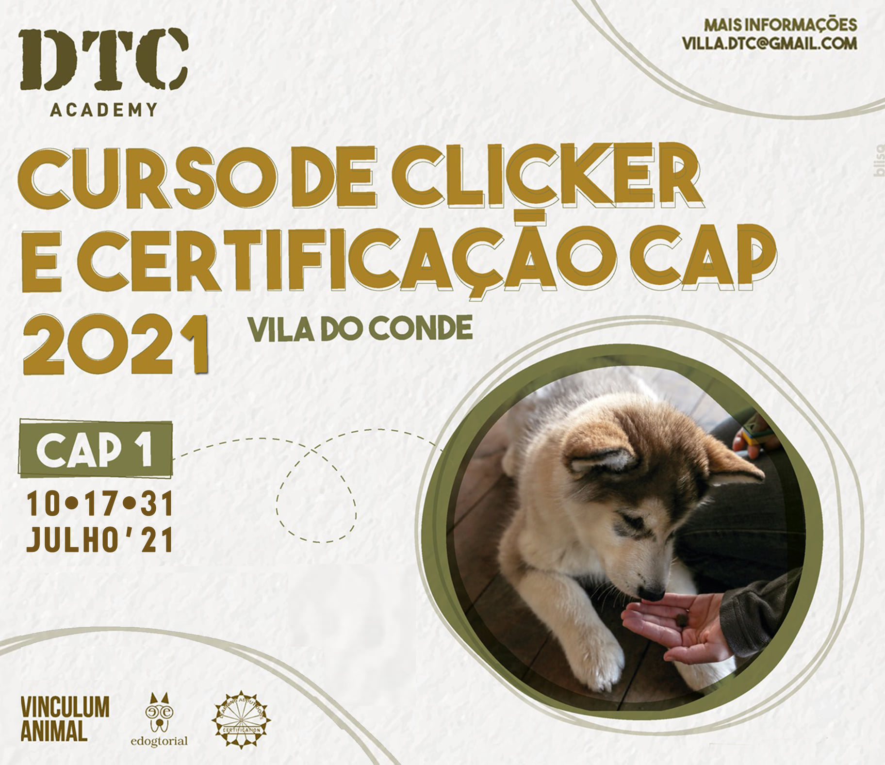 Cursos de Clicker e certificação CAP – Nível 1 – 5ª Edição – DTC